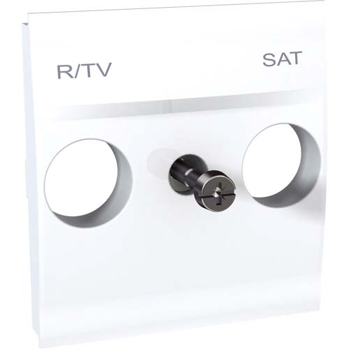 SE Unica – cover plate for R-TV/SAT sockets – 2 m – white