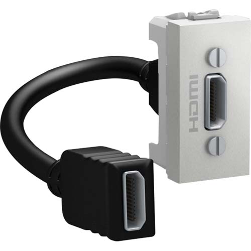 SE Unica – HDMI data connector type A – 1 module – aluminium