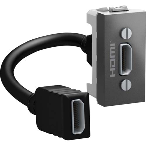 SE Unica – HDMI data connector type A – 1 module – graphite