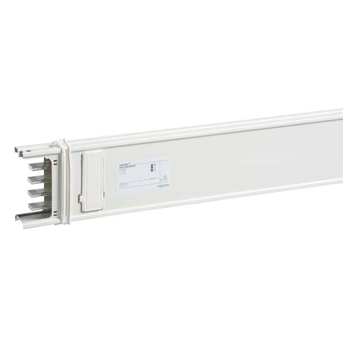 SE Horizontal distribution length Canalis KSC250 copper 250A fixed length 3m 6 outlets 3L+N+PE/3L+PE white RAL9001