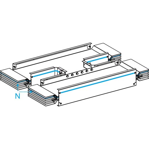 SE Edgewise H Canalis KTA 5000A for straight lengths 3L+PE