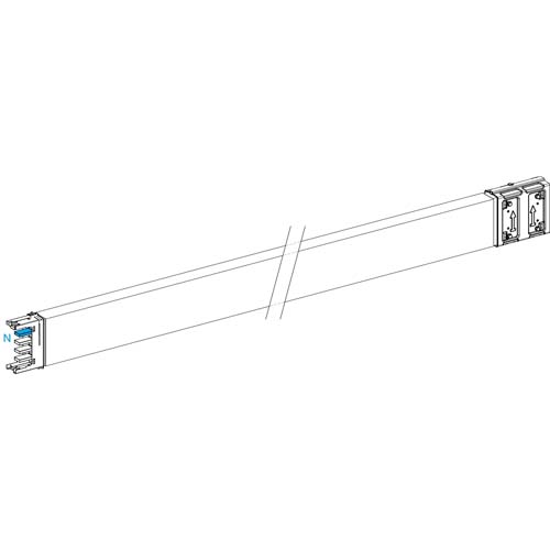 SE Horizontal transport length Canalis KSA250 aluminium 250A fixed length 5m 3L+N+PE white RAL9001