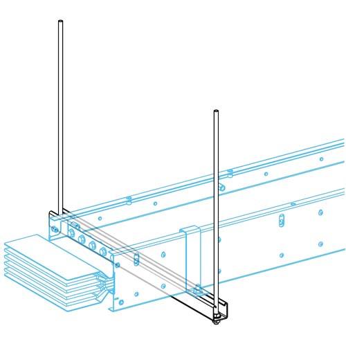 SE Supports Canalis KTA 2500A KTC 3200A flatwise horizontal support from the bottom 1 part