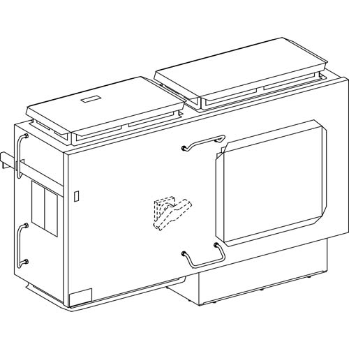 SE Bolted tap-off unit Canalis KT with ComPact NS1250 circuit breaker 1250A 3L+N+PE white RAL9001