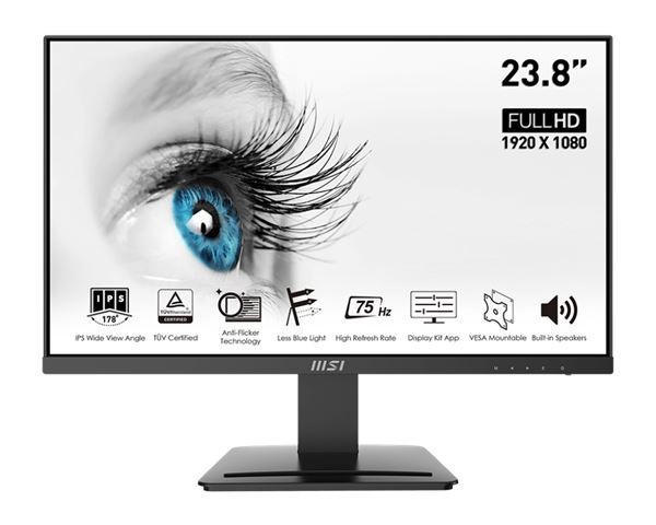 Monitor 24 MSI PRO MP243 Flat FHD IPS 75Hz