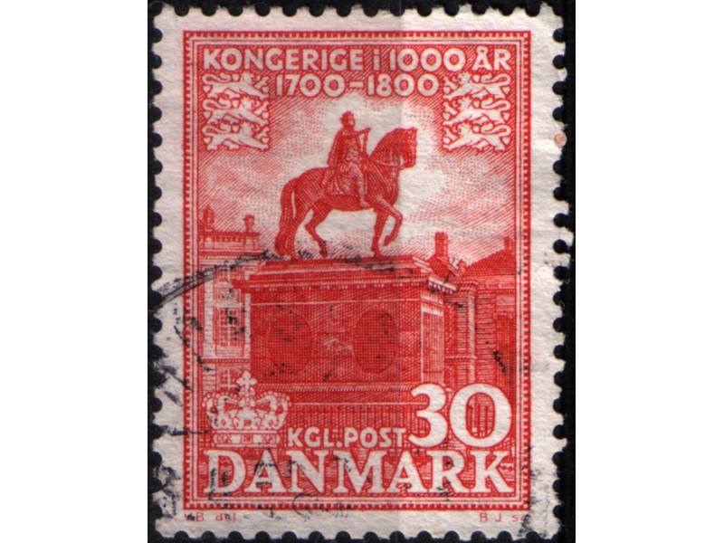 kt555f 03.sep1955 Danmark Mi366(-o-)1/2