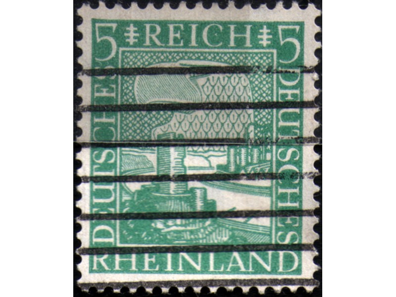 kt556 1925 DeutschesReich Mi372(-o-)1/3