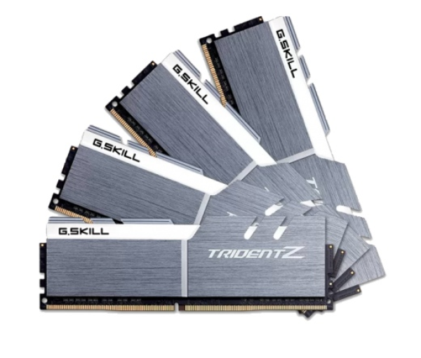 G.SKILL Trident Z DDR4 3200MHz CL16 32GB Kit4 (4x8GB) Intel XMP Silver/White