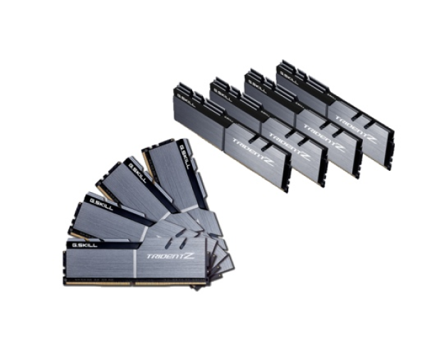 G.SKILL Trident Z DDR4 3200MHz CL16 64GB Kit8 (8x8GB) Intel XMP Silver/Black