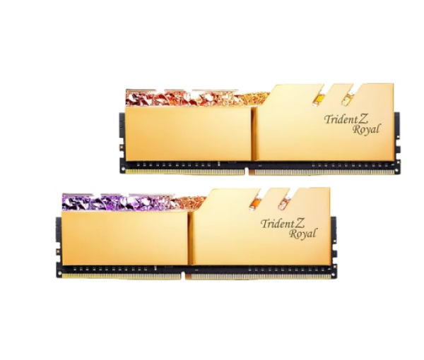 G.SKILL Trident Z Royal DDR4 3000MHz CL16 64GB Kit4 (4x8GB) Intel XMP Gold