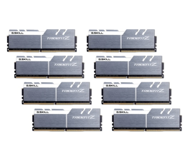 G.SKILL Trident Z DDR4 3200MHz CL16 128GB Kit8 (8x16GB) Intel XMP Silver/White