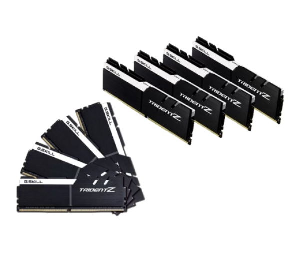 G.SKILL Trident Z DDR4 3200MHz CL16 128GB Kit8 (8x16GB) Intel XMP Black/White