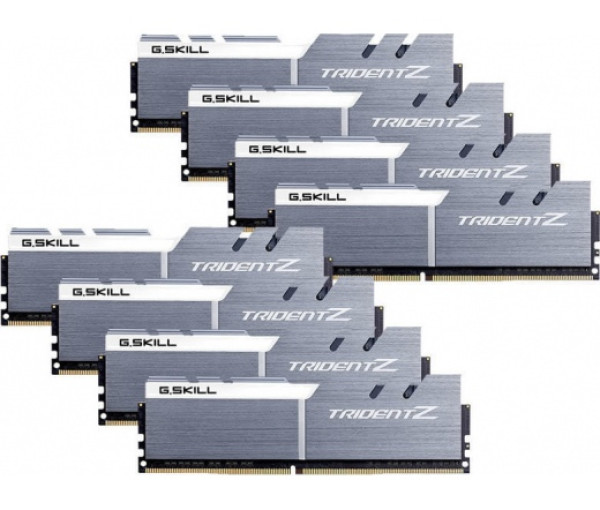 G.SKILL Trident Z DDR4 4000MHz CL18 64GB Kit8 (8x8GB) Intel XMP Silver/White