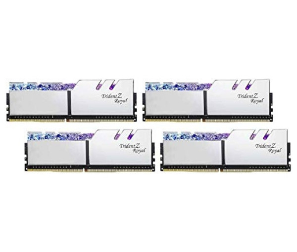 G.SKILL Trident Z Royal DDR4 3200MHz CL16 128GB Kit4 (4x32GB) Intel XMP Silver