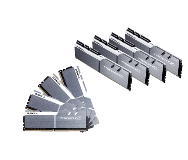 G.SKILL Trident Z DDR4 3600MHz CL17 128GB Kit8 (8x16GB) Intel XMP Silver/White