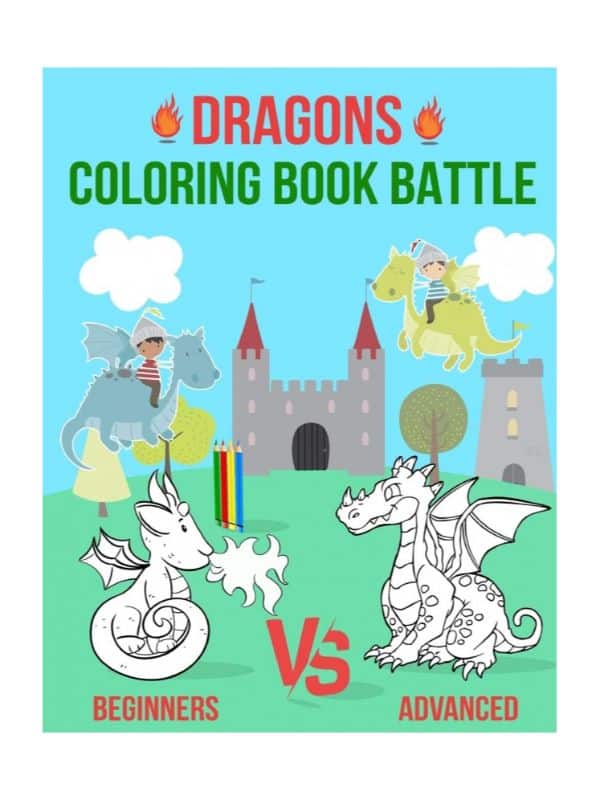 Dragons Battle Coloring Book