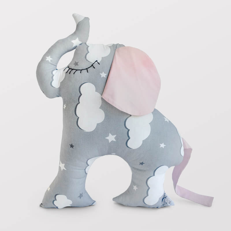 Ukrasni jastuk slonče sa roze ušima