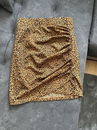 Leopard print suknja