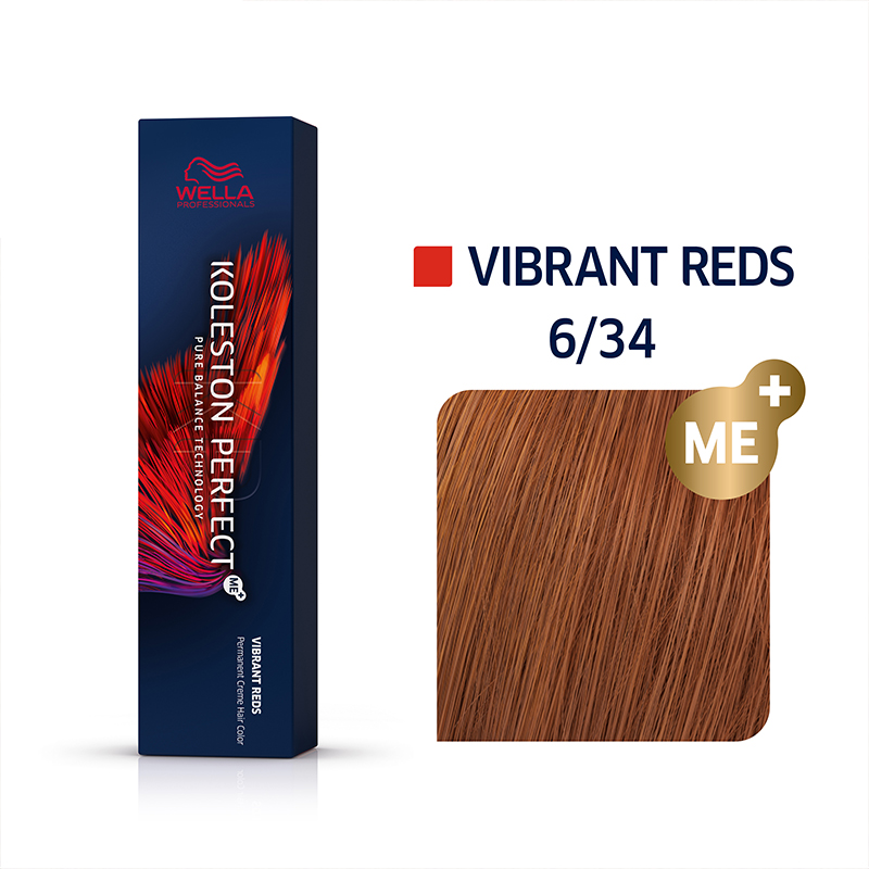 Boja za kosu KOLESTON PERFECT 6/34 – Tamno plava zlatno crvena
