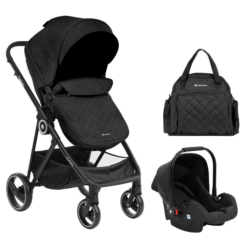 Kikka Boo Gianni kombinovana kolica 3u1 Black