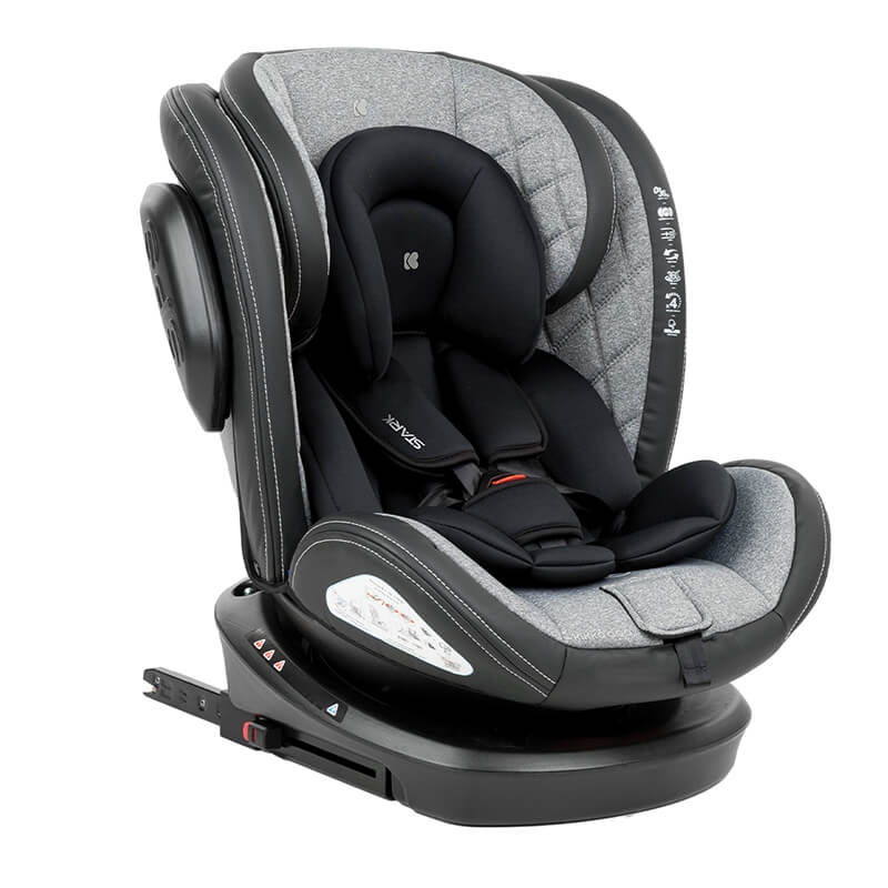 Kikka Boo Stark Isofix auto sedište 0-36kg Light Grey