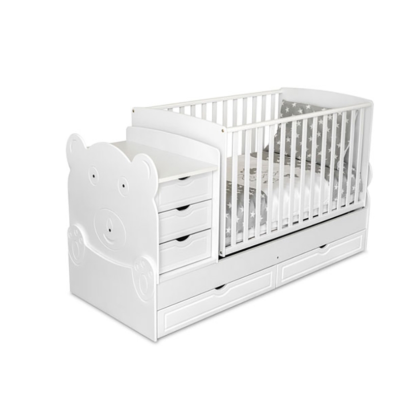 Meda 3u1 beli krevetac za bebe