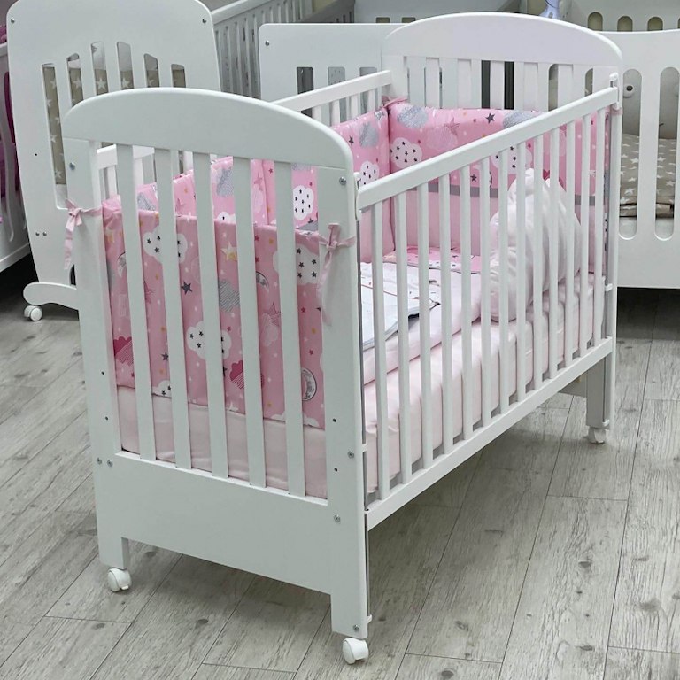 Naturino Oblo krevetac za bebe beli