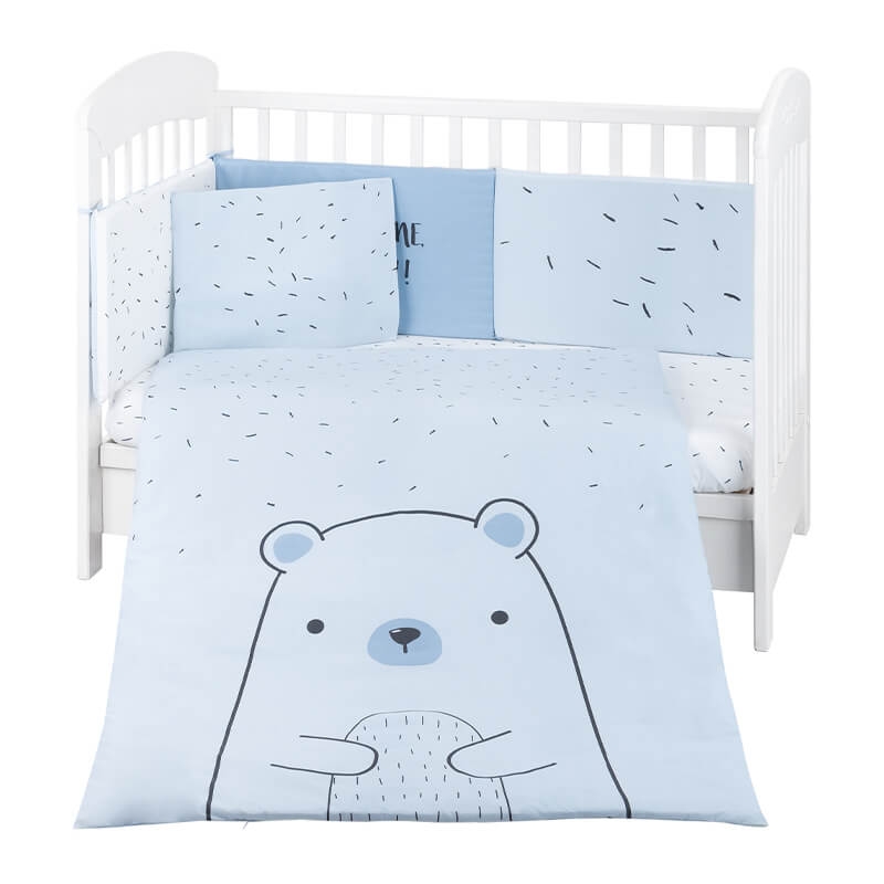 Kikka Boo komplet posteljina Bear With Me Blue 120x60
