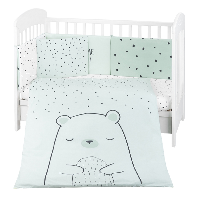 Kikka Boo komplet posteljina Bear With Me Mint 120x60