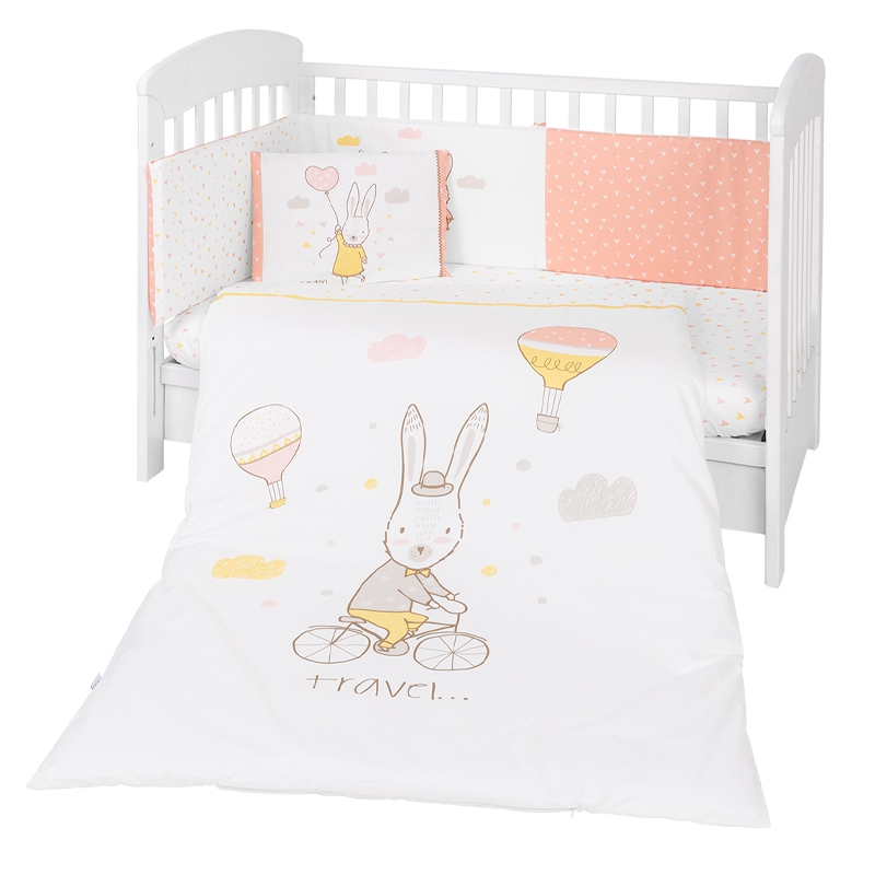 Kikka Boo komplet posteljina Rabbits In Love 120x60