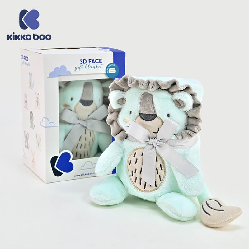 Kikka Boo bebi ćebe 75x100cm sa 3D vezom Jungle King