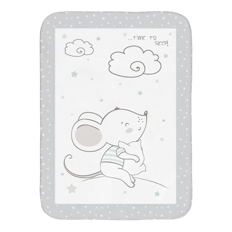 Kikka Boo Super Soft Sherpa bebi ćebe 80x110cm Joyful Mice
