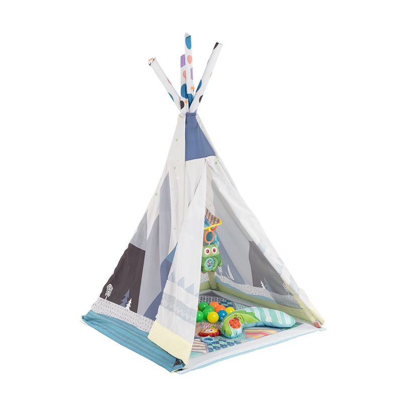 Kikka Boo Teepee 2u1 Adventure šator-podloga za igru plava