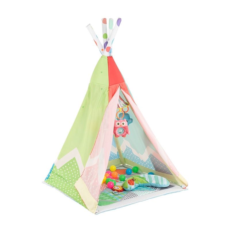 Kikka Boo Teepee 2u1 Adventure šator-podloga za igru roze