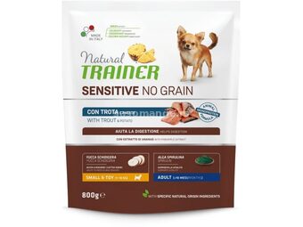 Trainer Natural SENSITIVE No Grain hrana za pse - Pastrmka - Small&amp;Toy Adult 2kg