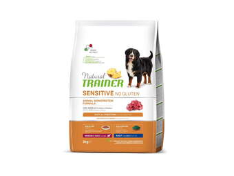 Trainer Natural SENSITIVE No Gluten hrana za pse - Jagnjetina - Medium/Maxi Adult 12kg