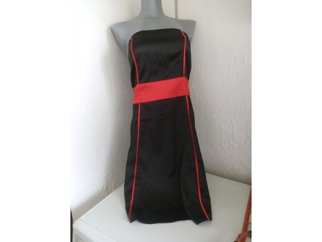 Crveno crna top haljina M