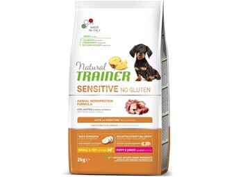 Trainer Natural SENSITIVE No Gluten hrana za pse Puppy - Pačetina - Small&amp;Toy Puppy 2kg