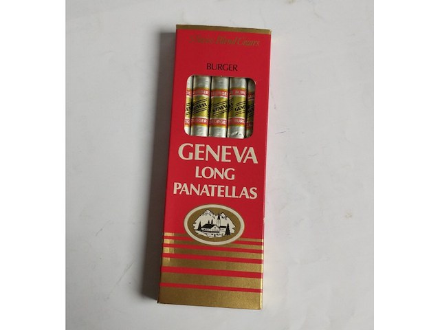 kutija cigara GENEVA long PANATELLAS Made in Switzerlan