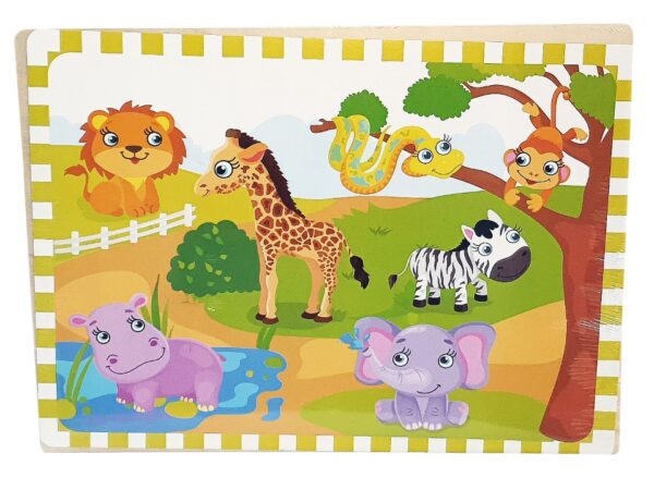 Bebi drvene puzzle sa životinjama
