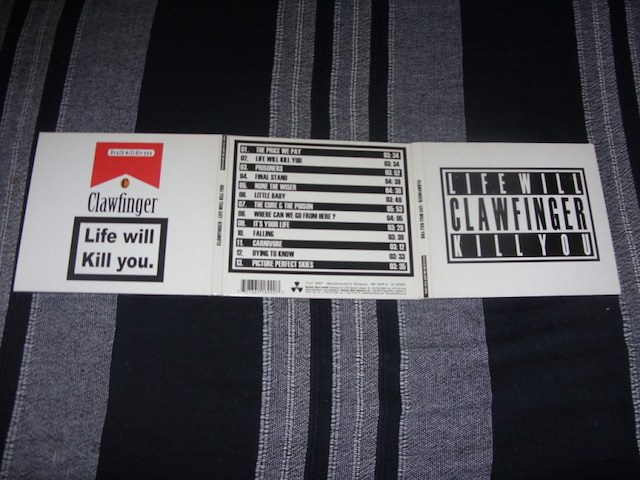 Clawfinger – Life Will Kill You CD Digipak NB EU 2007.