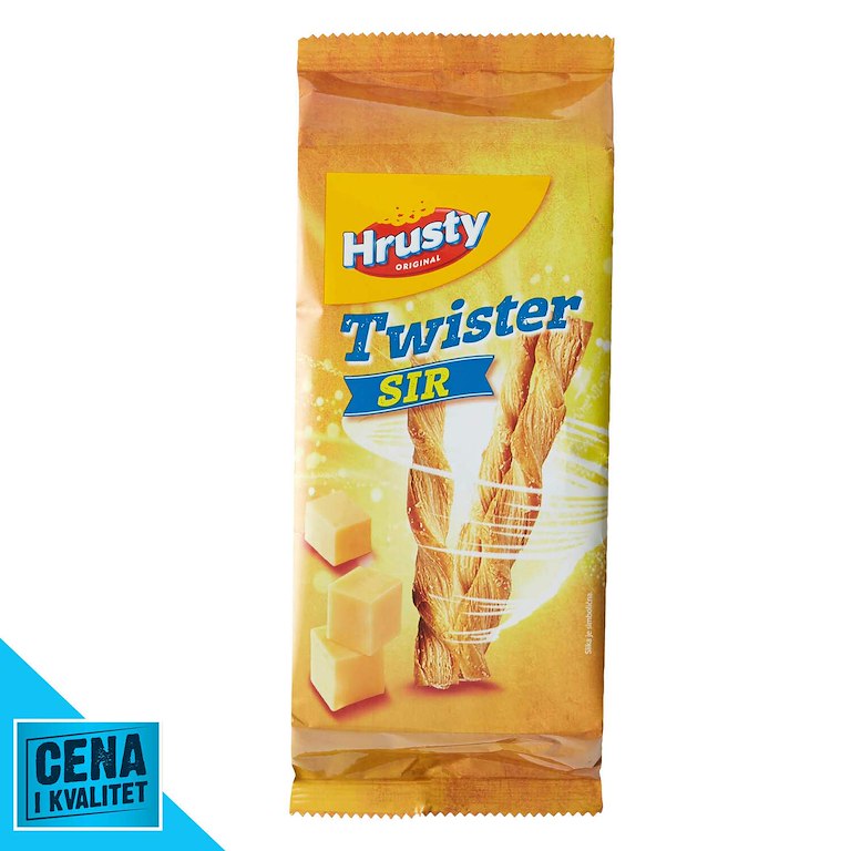 Hrusty twister lisnati štapići sa sirom 150g hrusty