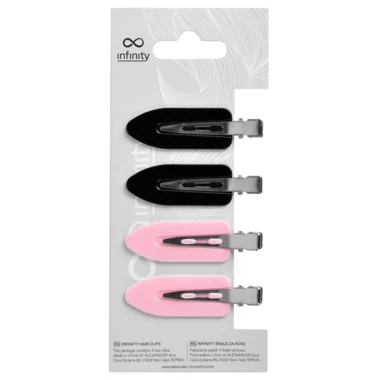 INFINITY Šnale za kosu INFINITY INF101 crna/roze 4/1