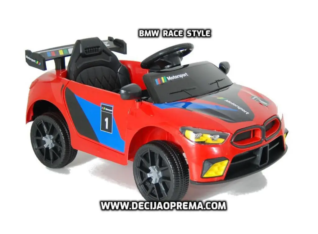 BMW Race Style Auto na akumulator za decu Crveni