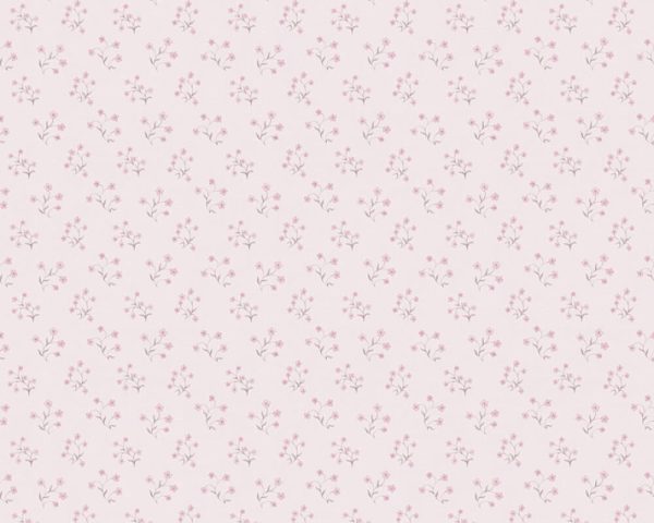 A.S. CRÉATION WALLPAPER «COTTAGE, FLORAL, CREAM, PINK, TAUPE» 390743