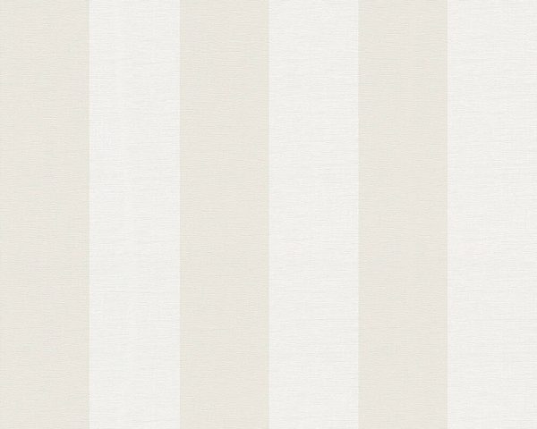 A.S. CRÉATION WALLPAPER «STRIPES, BEIGE, WHITE» 314055