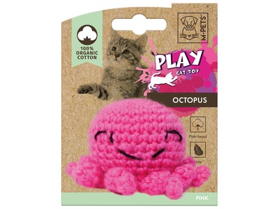 M-PETS Cat Octopus Igračka Organski Pamuk Pink