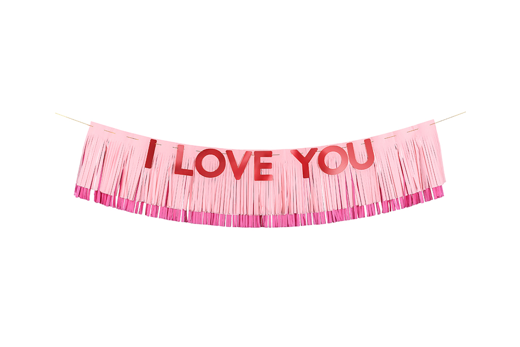 Baner I love you – 150cm