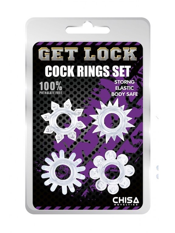 Cock Rings Set Clear Prstenovi za Penis
