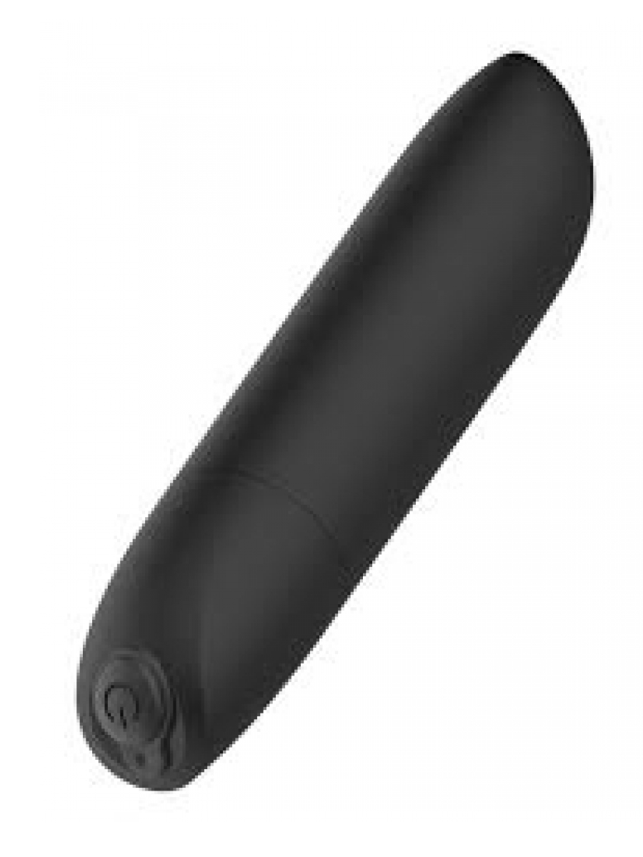 Stymulator-Rechargeable Powerful Bullet Vibrator USB 20 Functions - Matt Black Klitoralni Masazer